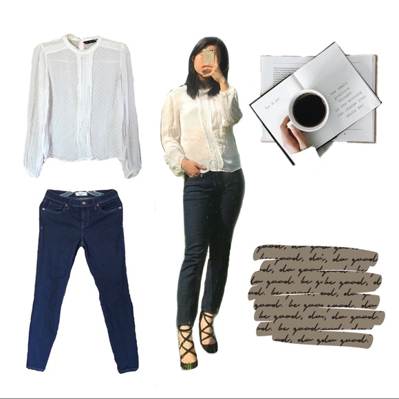 Zara | Tops | Zara Basic Collection Victorian Sheer Blouses | Poshmark